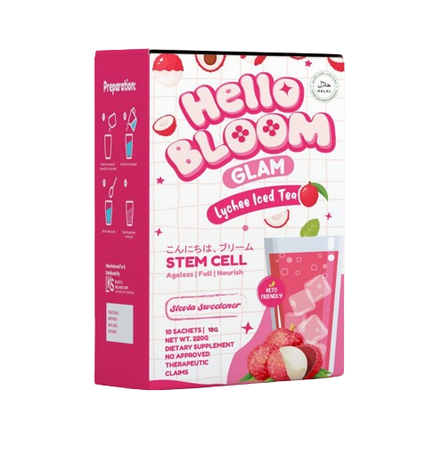 Hello Bloom Glam Lychee Iced Tea 10 sachets
